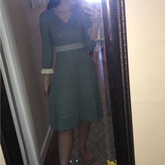 tea n rose | Dresses | Sage Green Tea And Rose Dress | Poshmark